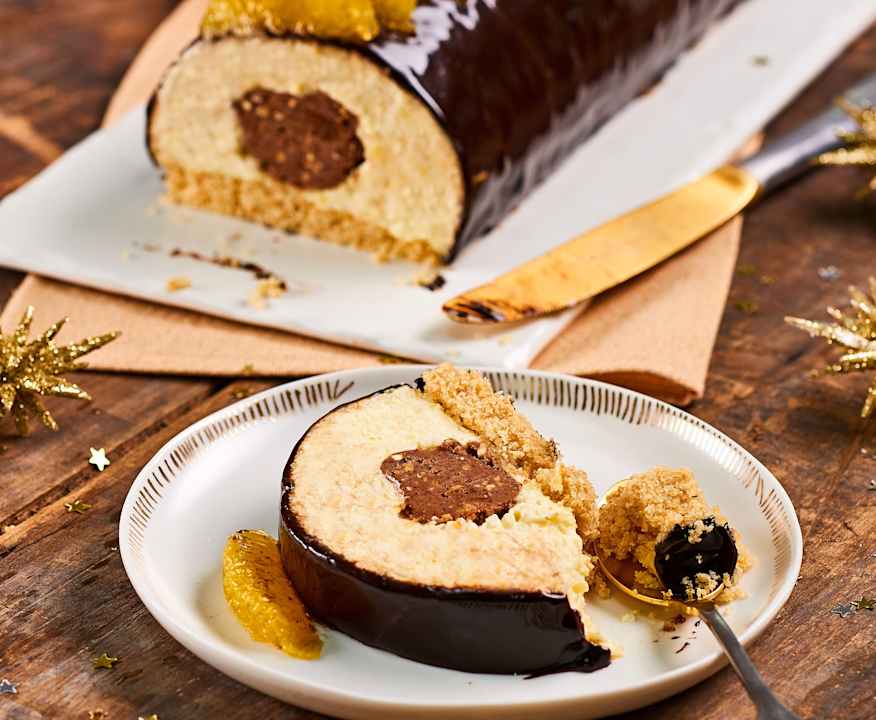 Bûche chocolat-orange au cœur chocolat-noisette - Cookidoo® – la nostra ...