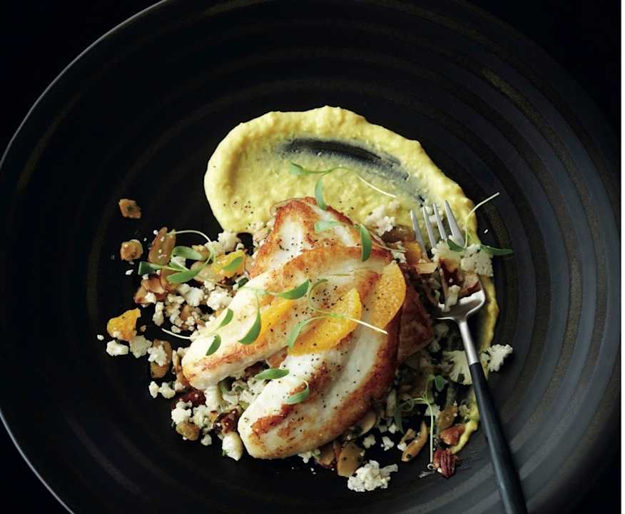 John Dory with cauliflower couscous and corn purée (Mark Southon ...
