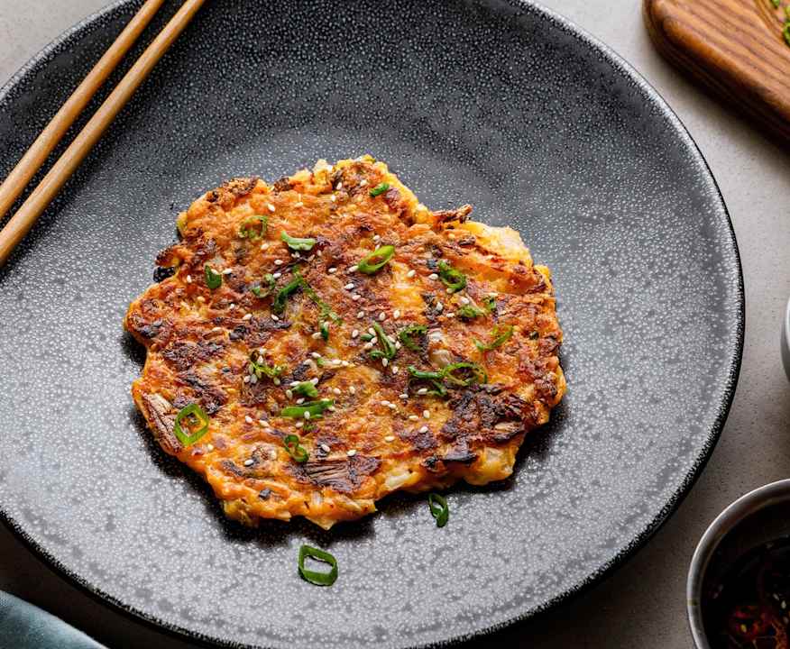 how to cook kimchi pancake