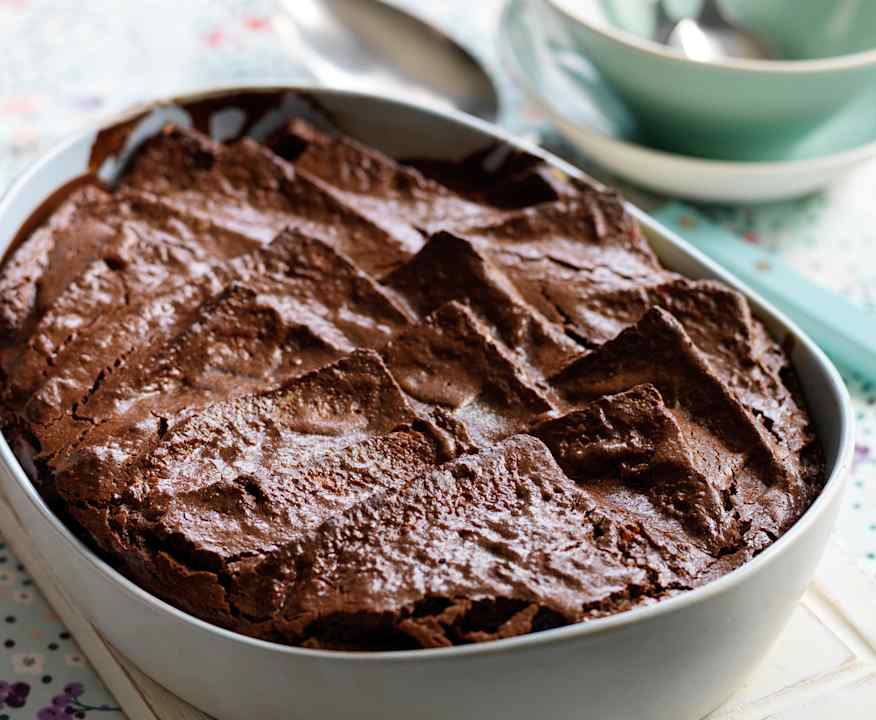 chocolate panna cotta bread and butter pudding