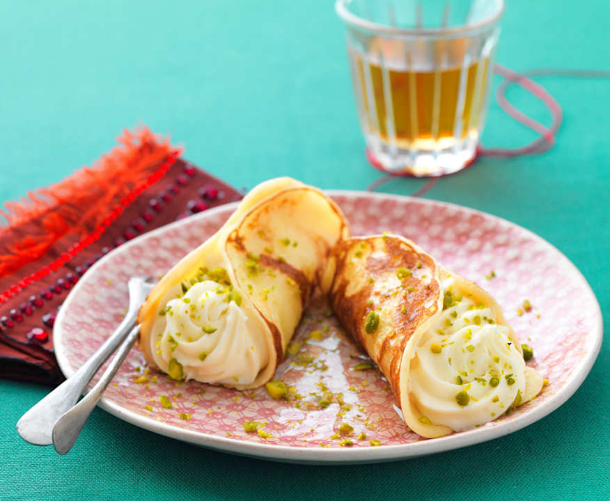 Pancakes with Cream and Pistachios (Qatayef with Achta) - Cookidoo ...
