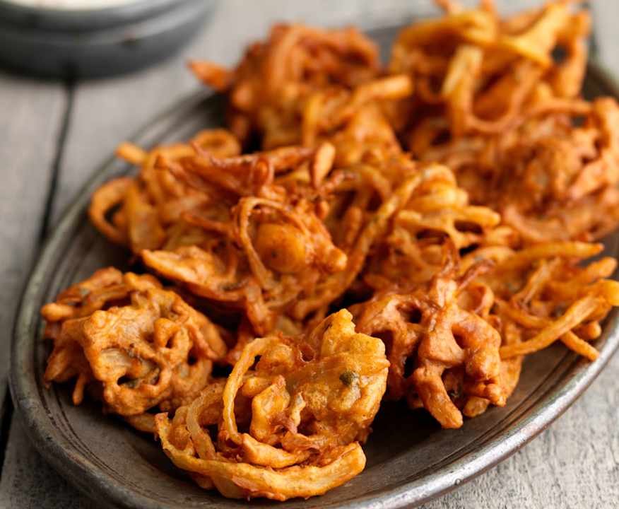 how long to cook onion bhajis
