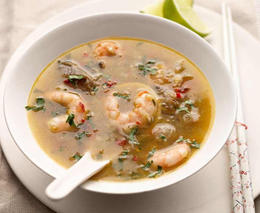 Tom Yum cu crevete - Cookidoo® – das offizielle Thermomix®-Rezept-Portal