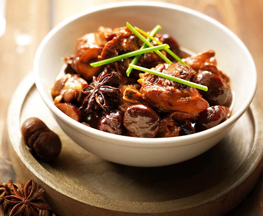 how to cook chestnuts with chicken