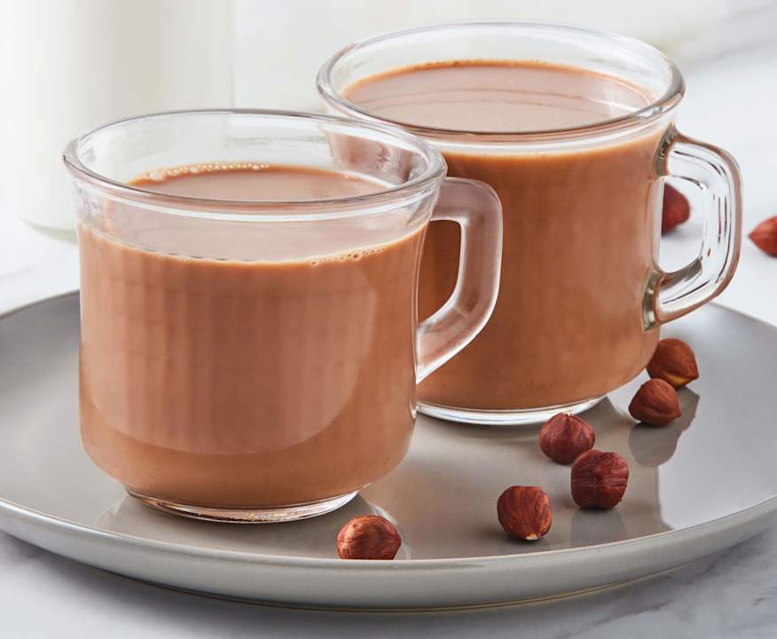 how to make hazelnut milk tea at home
