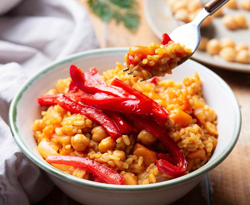Riz épicé aux pois chiches et aux poivrons rouges - Cookidoo® – la ...