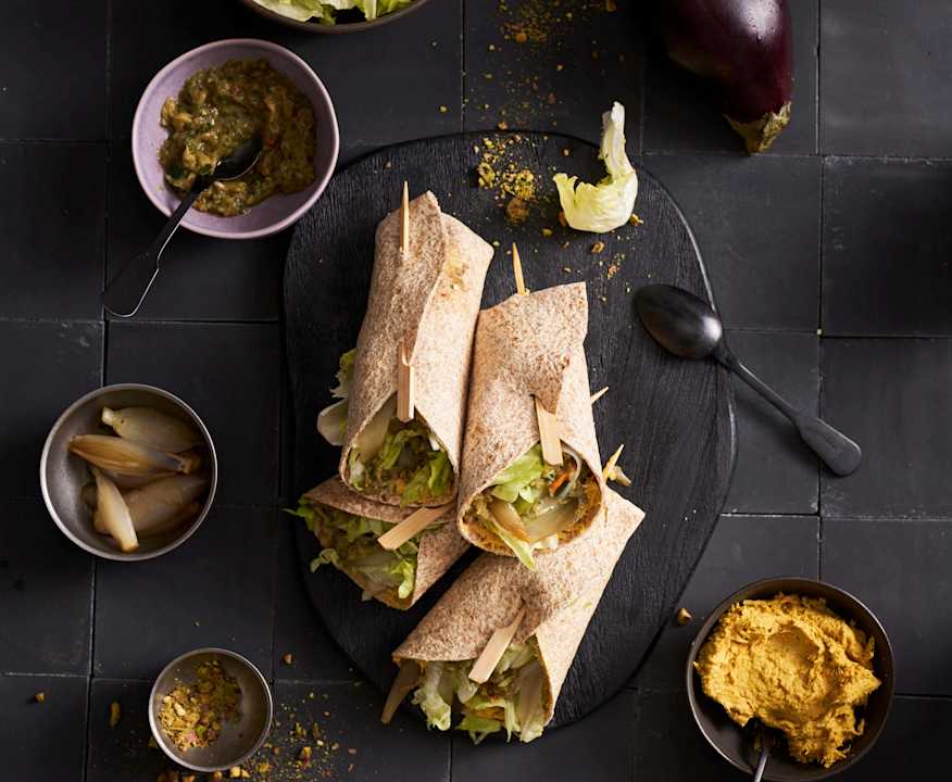 Wrap integral com sobras de peru e beringela - Cookidoo® – das ...