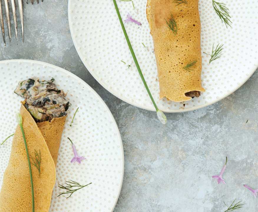 Gwinganna mushroom and vegetable crêpes - Cookidoo® – the official ...