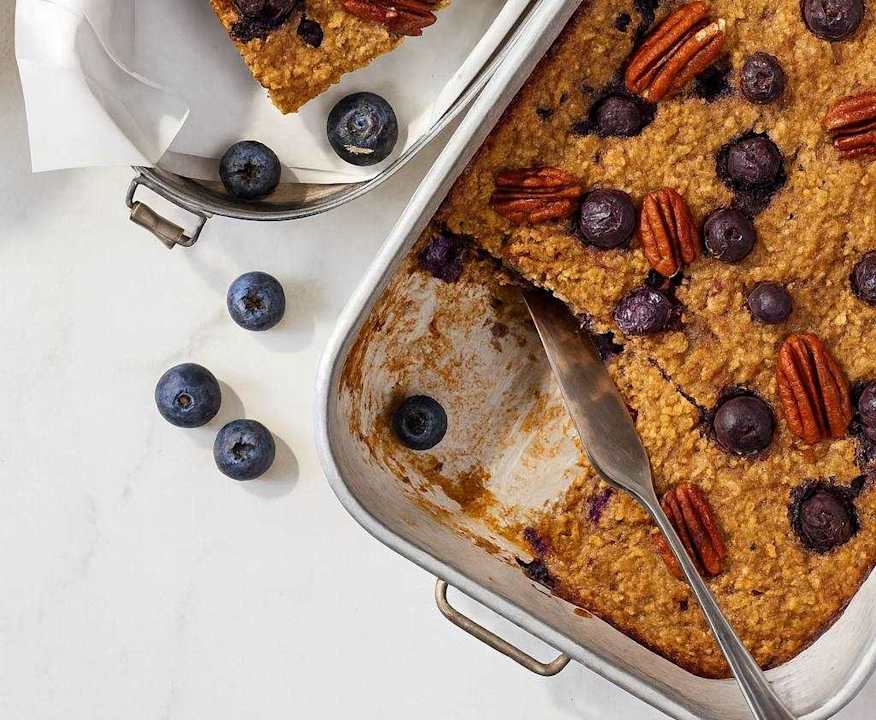 Gebakken Havermout met Blauwe Bessen en Noten - Cookidoo® – het ...