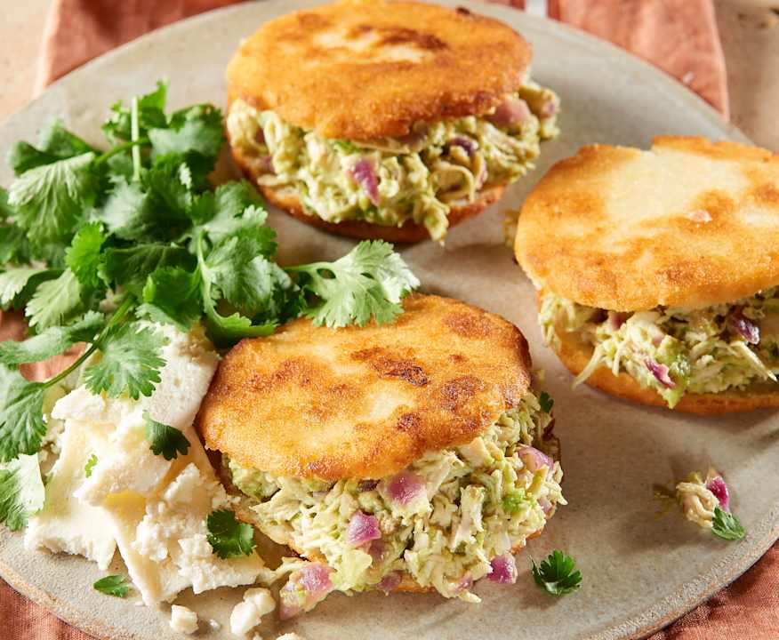 chicken arepas