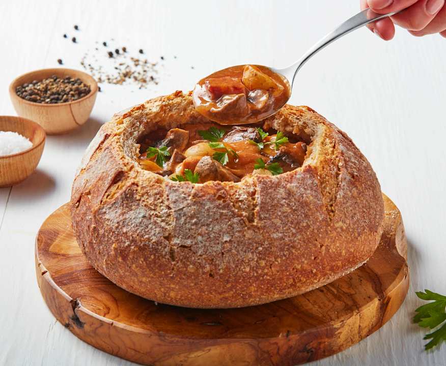 Slow Cooked Chicken Stew in Bread Boules - Cookidoo® – the official ...