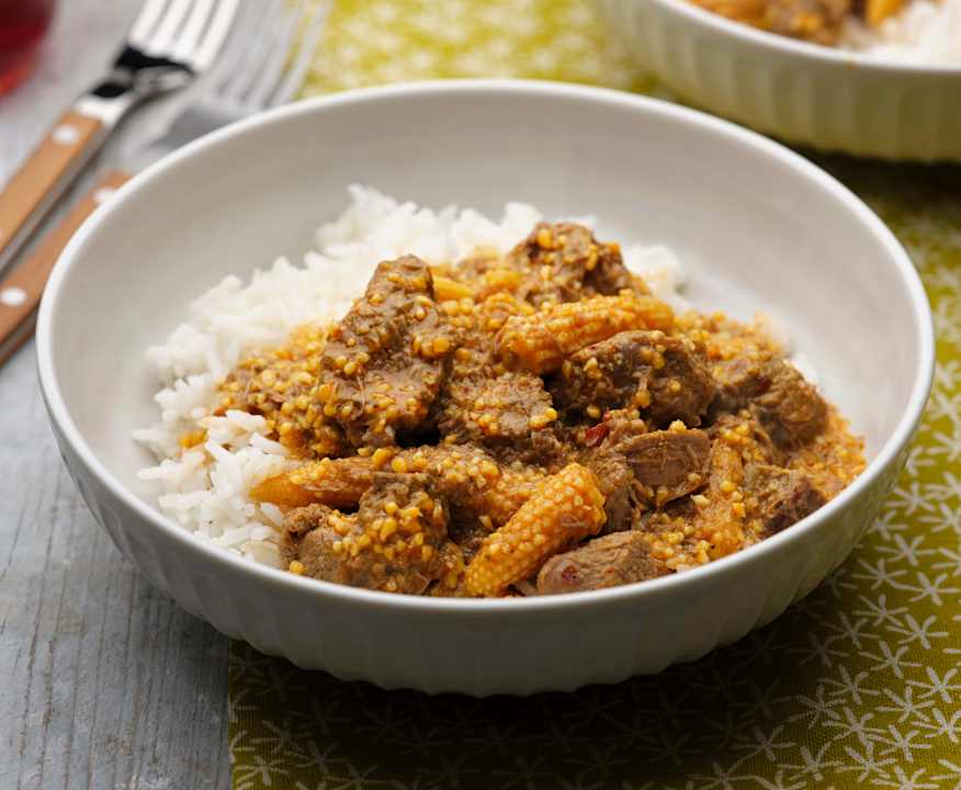Slow-cooked Beef and Baby Corn Stew with Rice - Cookidoo® – the ...
