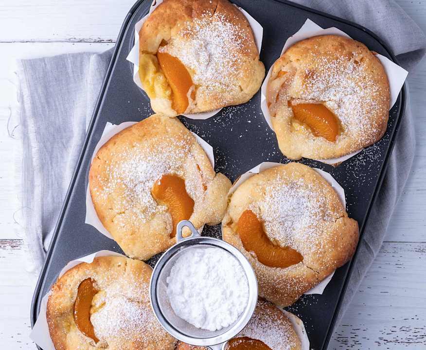 Peach and custard cream muffins - Cookidoo® – the official Thermomix ...