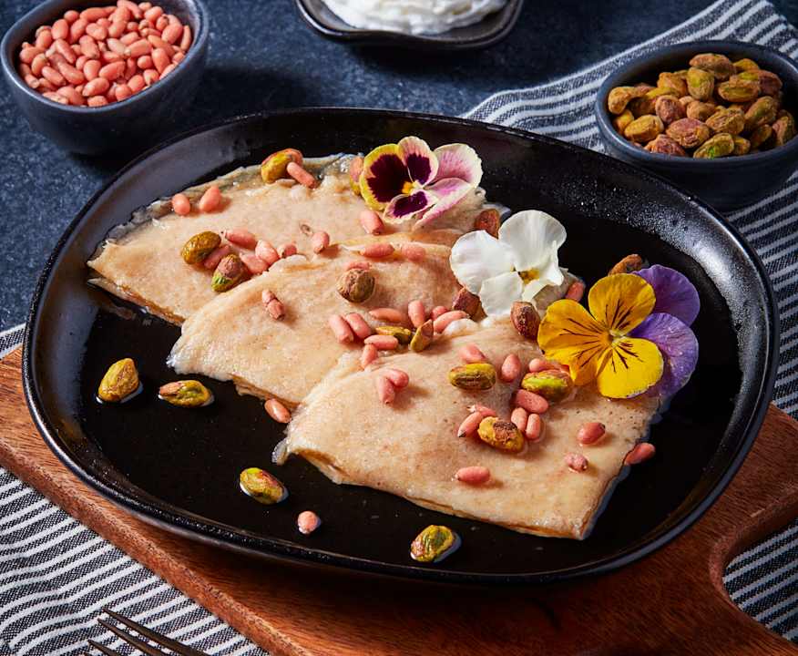 Crepas dulces con piñones, pistaches y especias - Cookidoo® – the ...