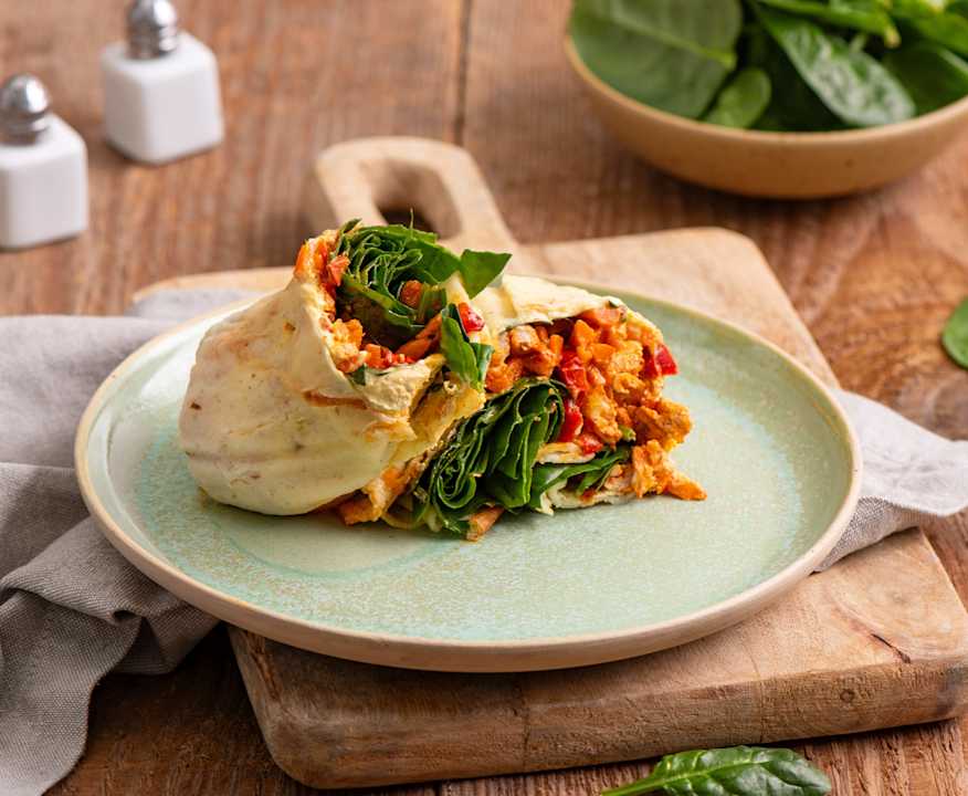 Wrap z serka wiejskiego z kurczakiem i warzywami (low carb) - Cookidoo ...