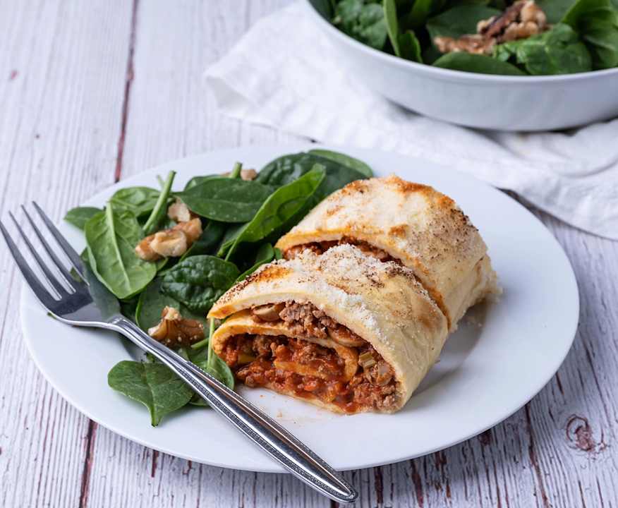 Wrap riche en protéines avec Dinde, Champignons et Fromage Cottage ...