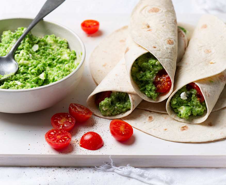 Wraps con guisantes, feta y cherrys - Cookidoo® – the official ...