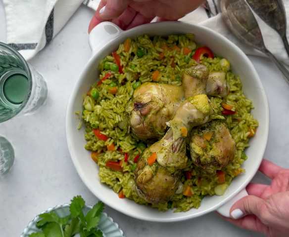 Arroz con pollo verde - Cookidoo® – the official Thermomix® recipe platform