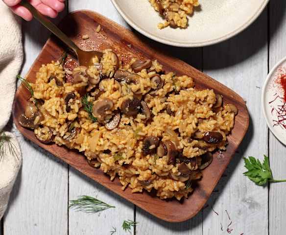 Arroz con hongos y azafrán - Cookidoo® – the official Thermomix® recipe ...