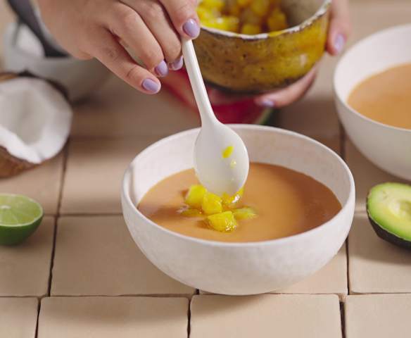 Sopa fria de melancia com ananás - Cookidoo® – the official Thermomix ...