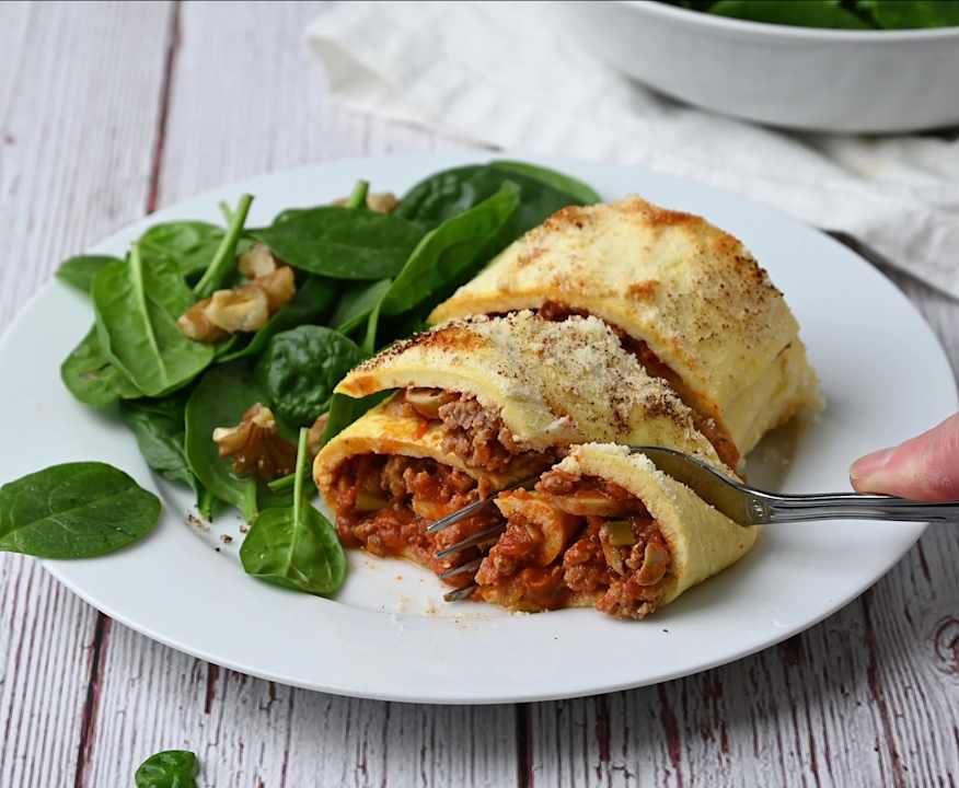 Wrap riche en protéines avec Dinde, Champignons et Fromage Cottage ...