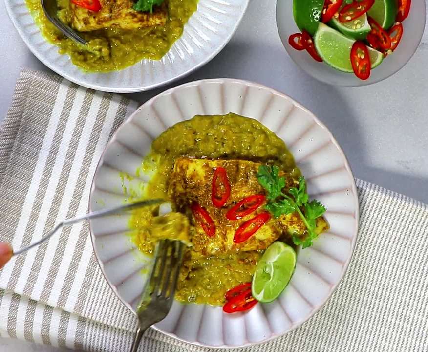 Curry coconut fish with spiced lentils - Cookidoo® – the official ...