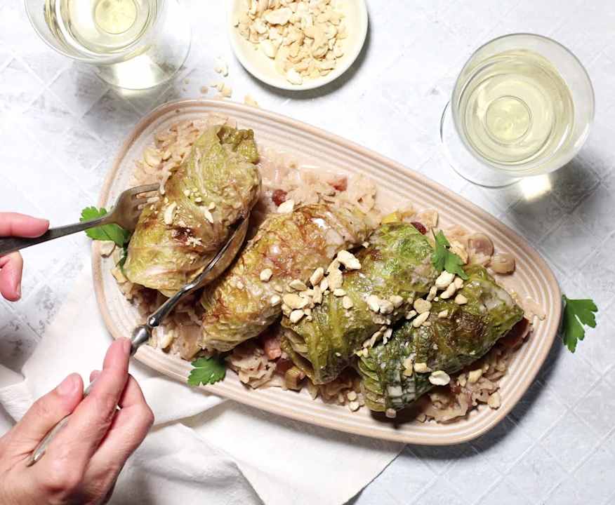 Choux farcis, riz au poireau et au jambon - Cookidoo® – la nostra ...