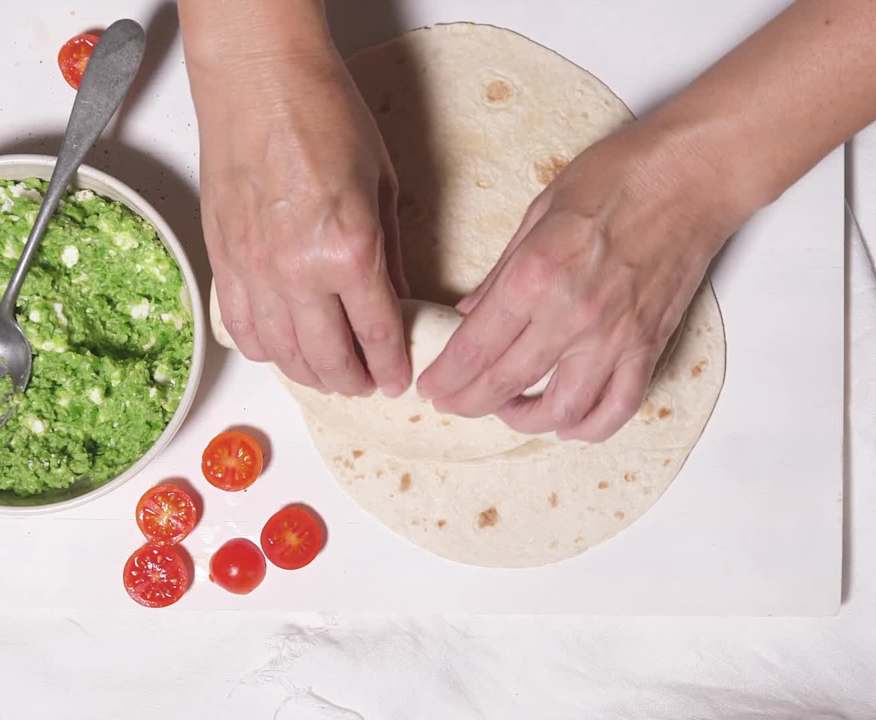 Pea, Cherry Tomato and Feta Wraps - Cookidoo® – the official Thermomix ...
