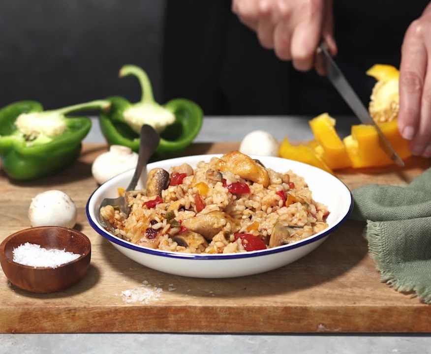 Reis mit Huhn und Pilzen - Cookidoo® – das offizielle Thermomix®-Rezept ...