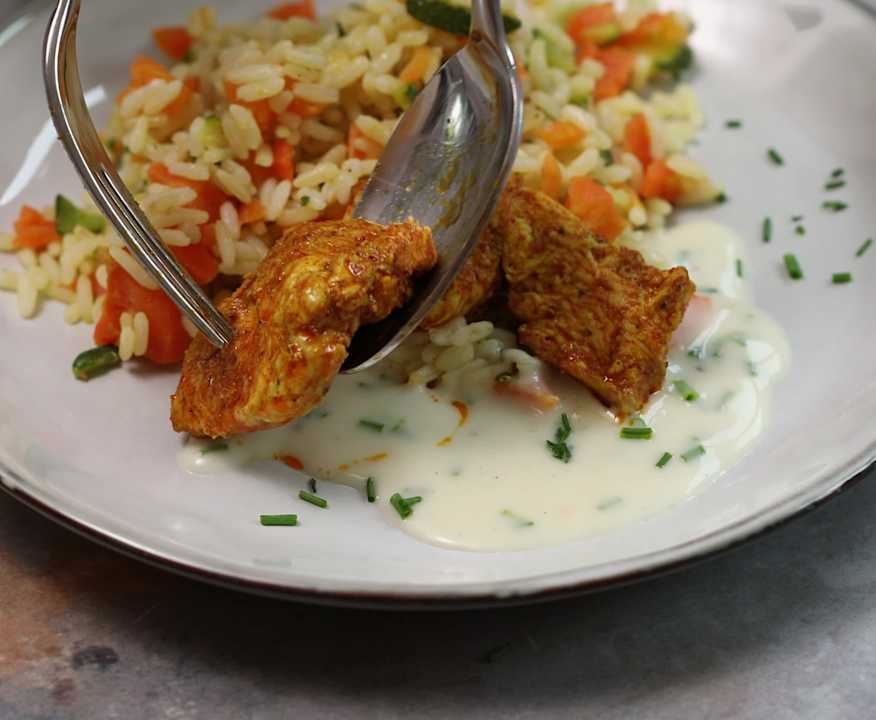 Erlebniskochen Poulet mit Zucchetti-Karotten-Reis - Cookidoo® – the official Thermomix® recipe ...