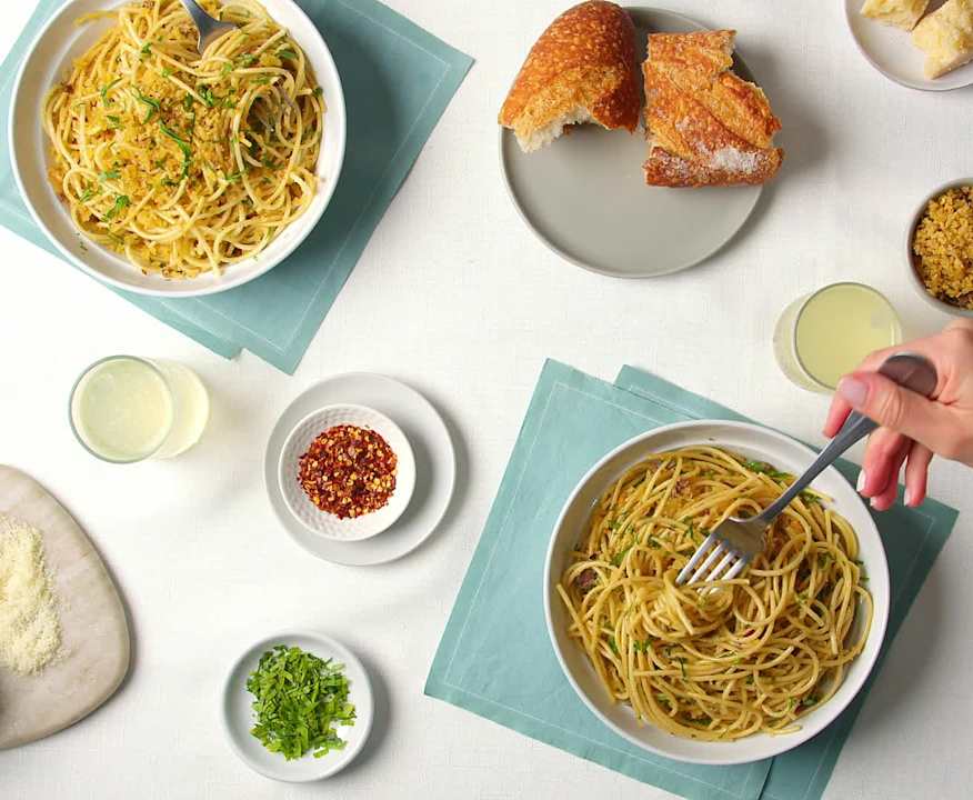 Spaghetti with Anchovies and Toasted Bread Crumbs - Cookidoo® – the ...