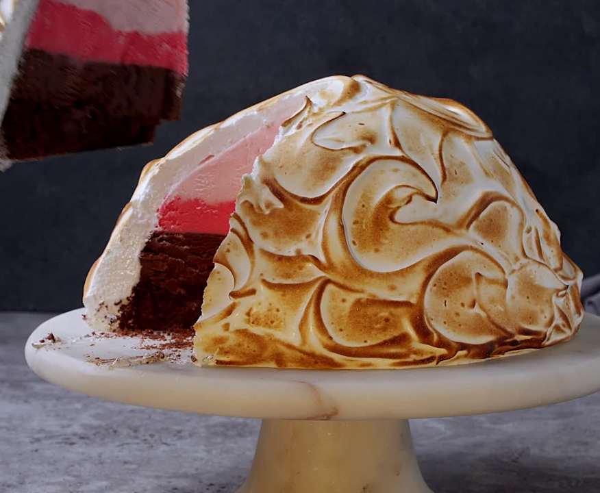 Bombe Alaska avec crème glacée et gâteau au chocolat - Cookidoo® – the ...