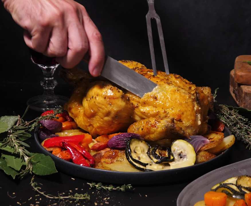 Poulet rôti au cidre et légumes vapeur - Cookidoo® – Thermomix® 官方食譜平台